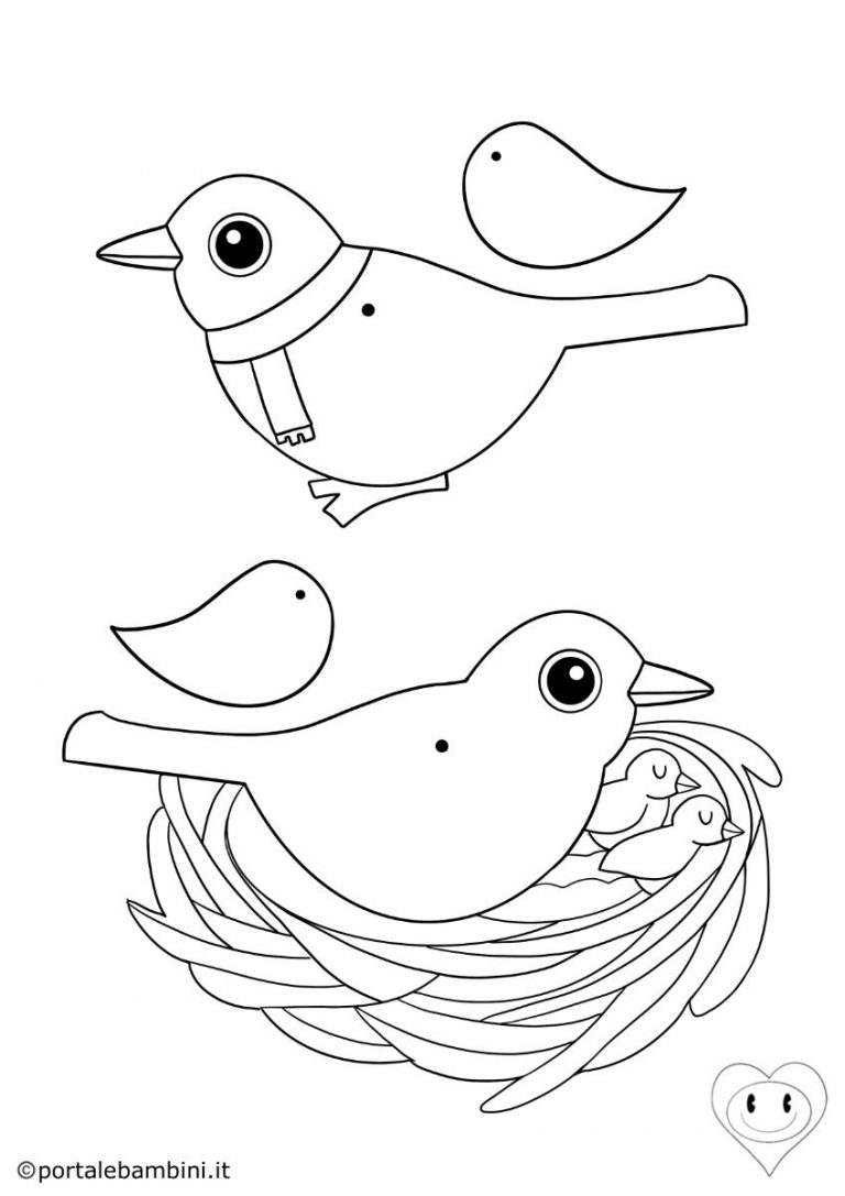 Merlo da Colorare (stampa gratis) | portalebambini.it