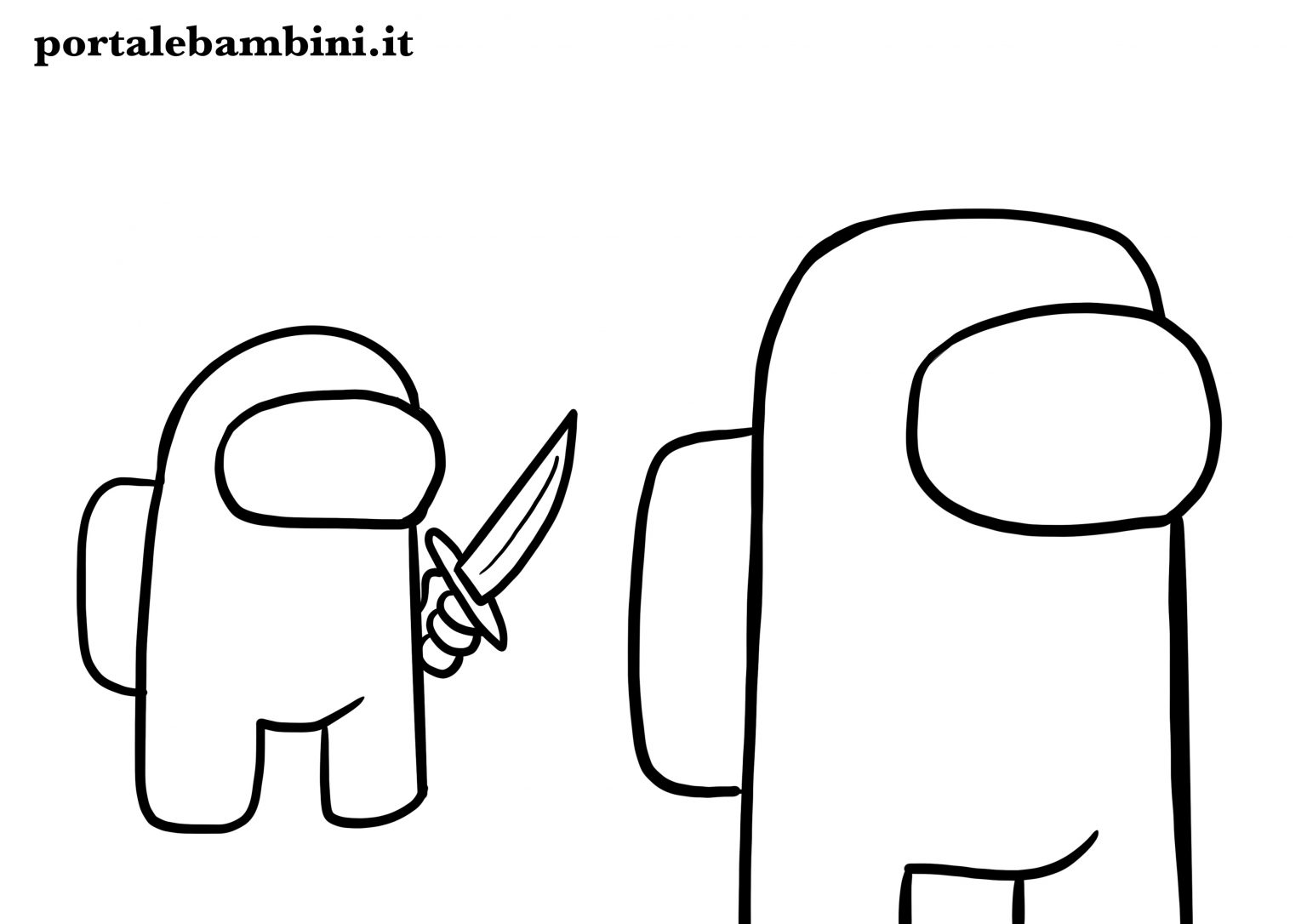 Disegni di Among Us da Colorare (stampa gratis) | portalebambini.it
