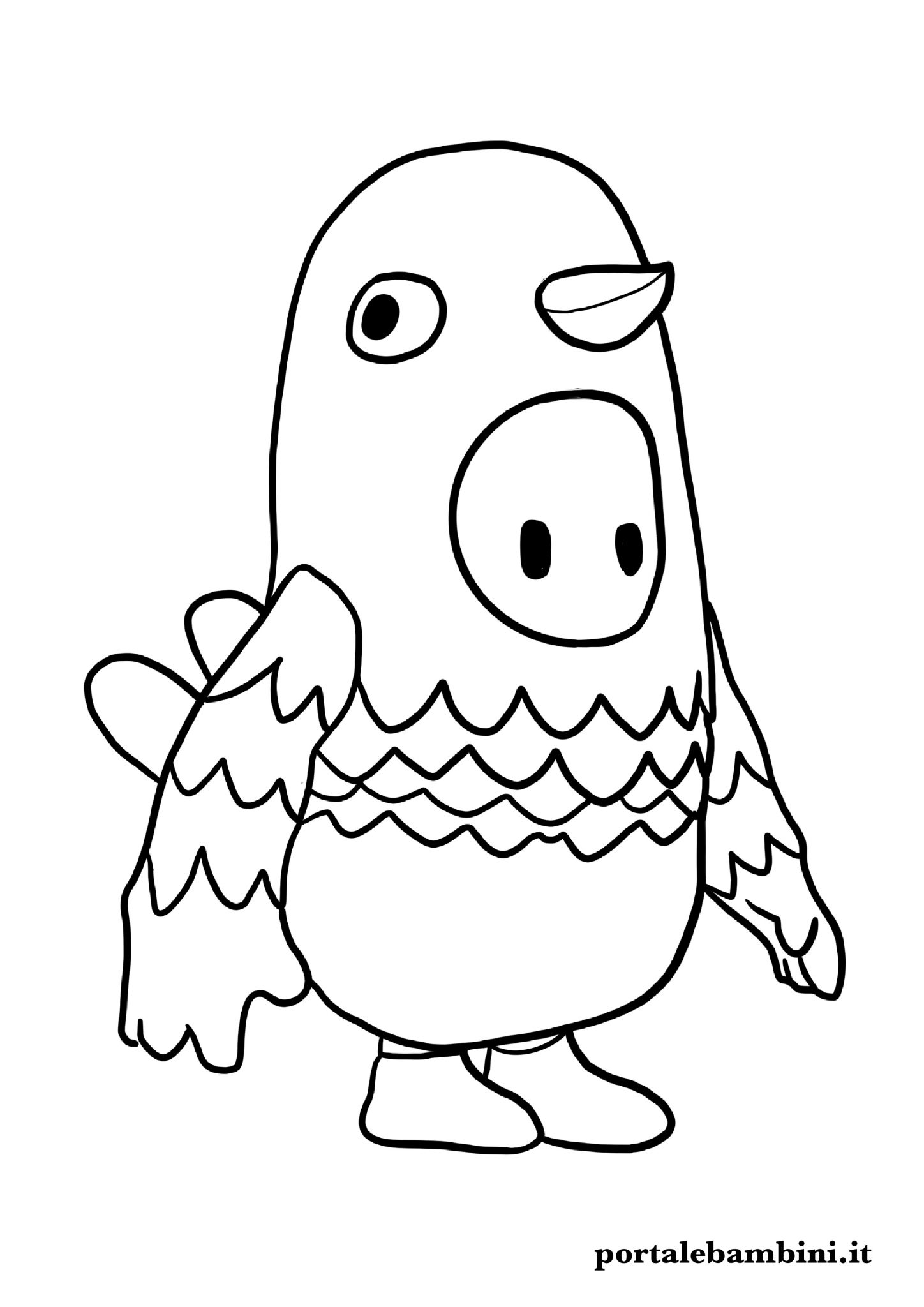 Disegni Fall Guys da Colorare (stampa gratis) | portalebambini.it