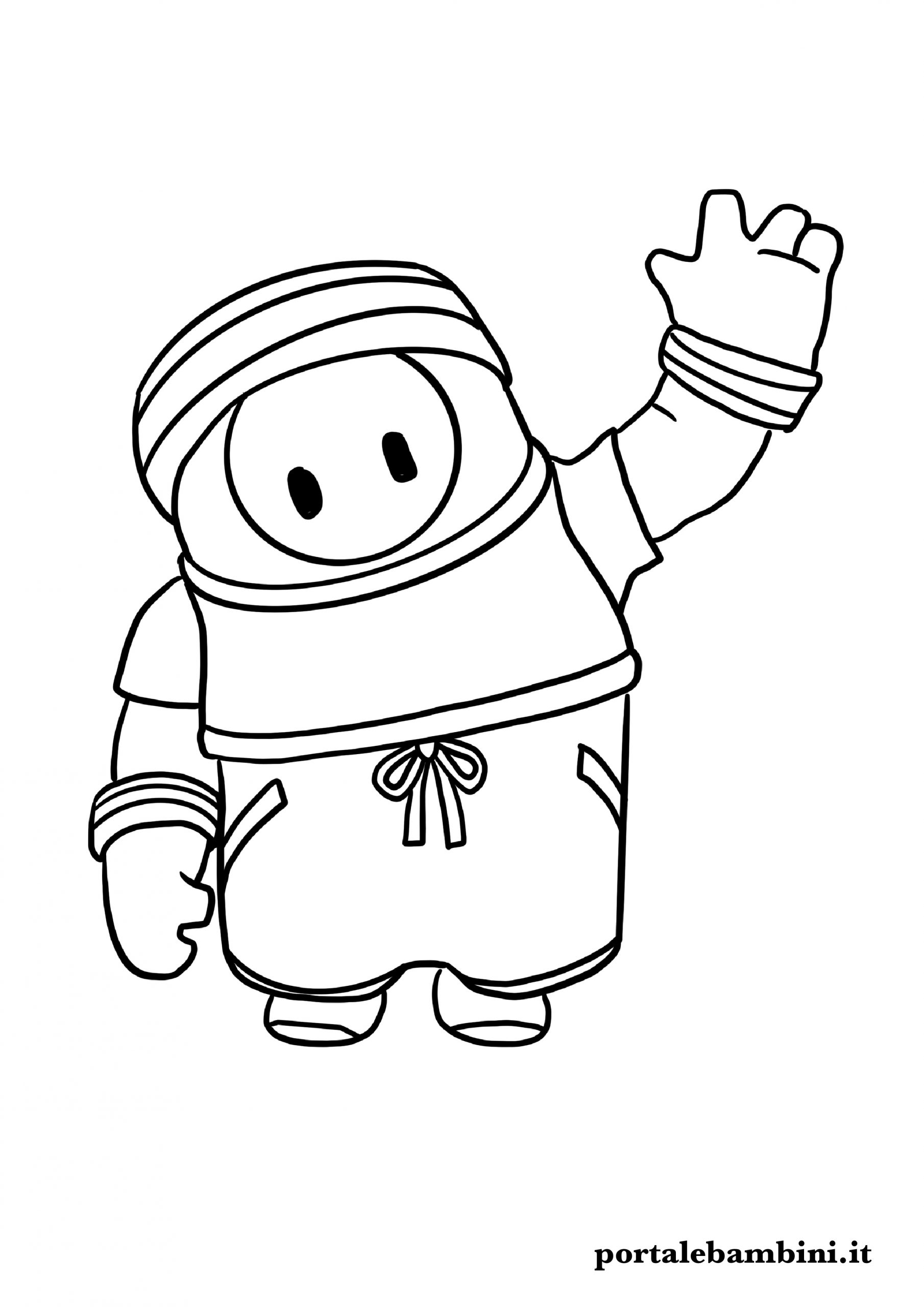 Disegni Fall Guys da Colorare (stampa gratis) | portalebambini.it