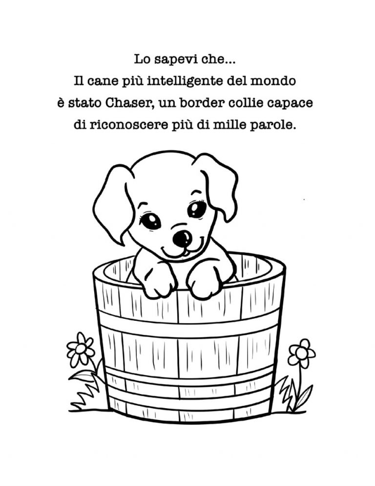 Disegni Cani da Colorare - Stampa gratis