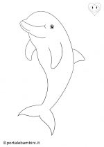 Delfini da Colorare (tanti disegni da stampare) | portalebambini.it