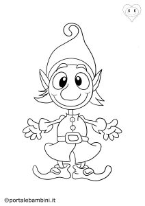 Elfi da Colorare (stampa gratis!) | portalebambini.it