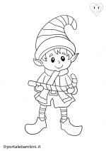 Elfi da Colorare (stampa gratis!) | portalebambini.it
