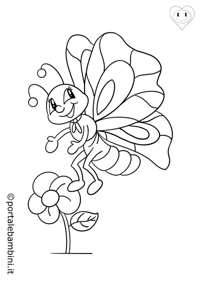 Insetti da Colorare (tanti disegni da stampare) | portalebambini.it