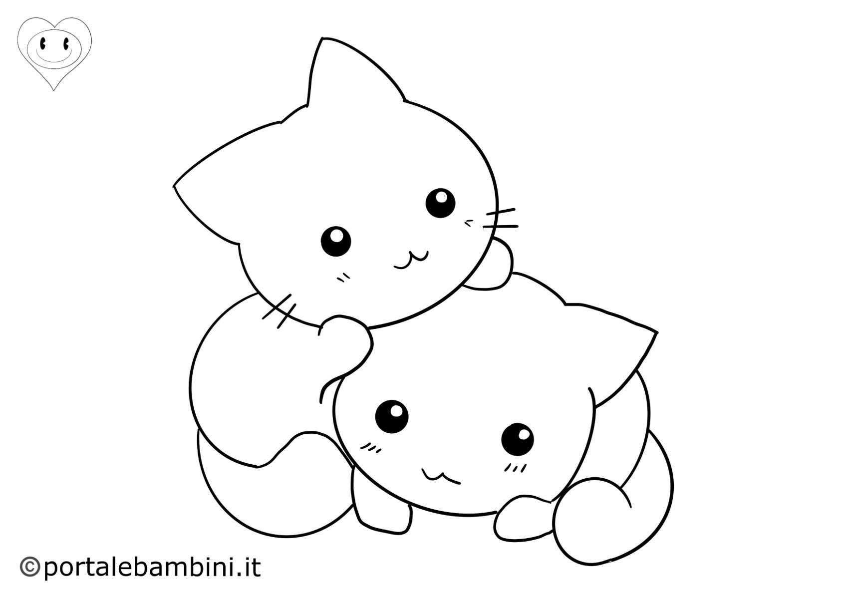 Gatti Da Colorare Stampa Gratis 