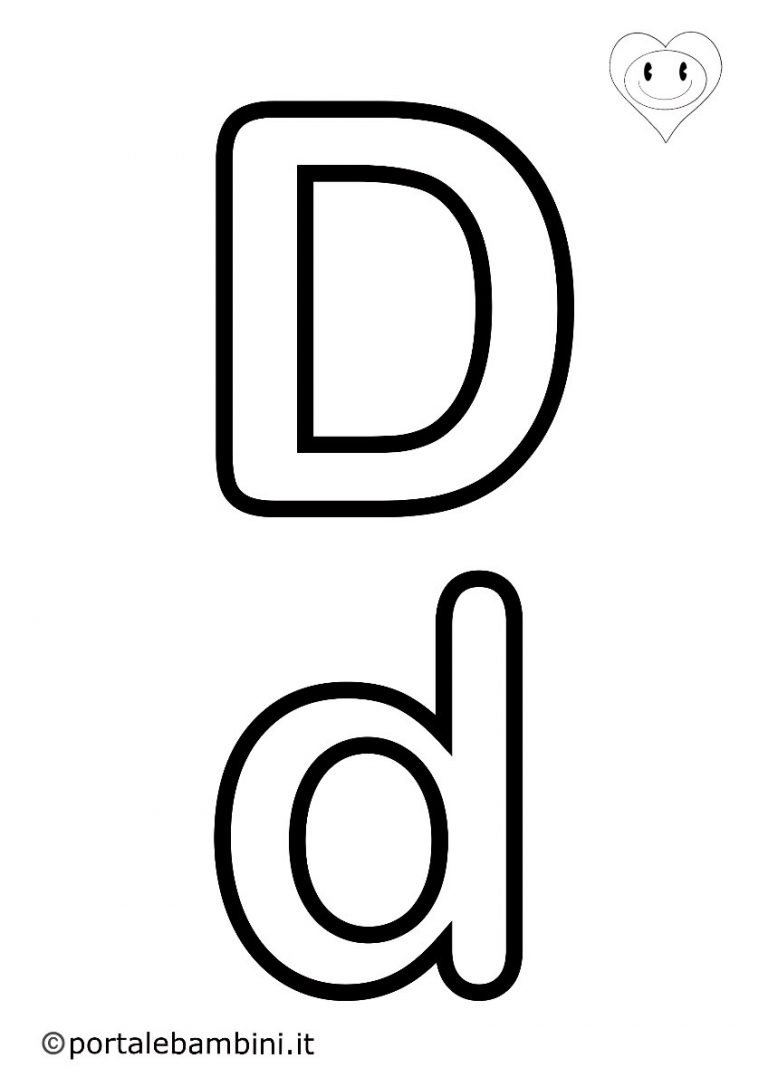 Lettere da Stampare e Colorare