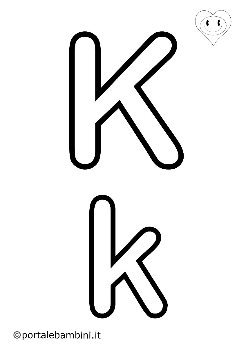 Lettere da Stampare e Colorare