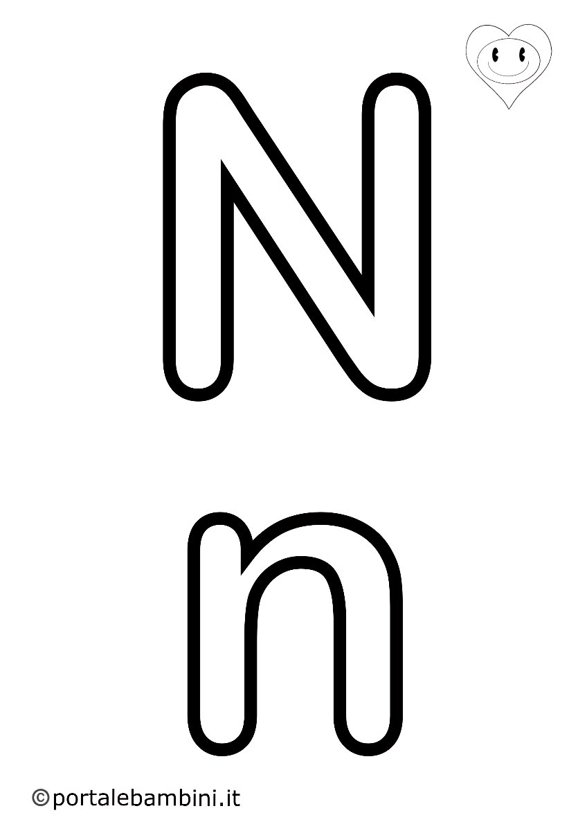 Lettere da Stampare e Colorare