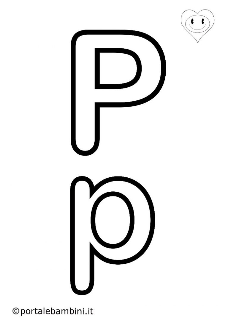 Lettere da Stampare e Colorare