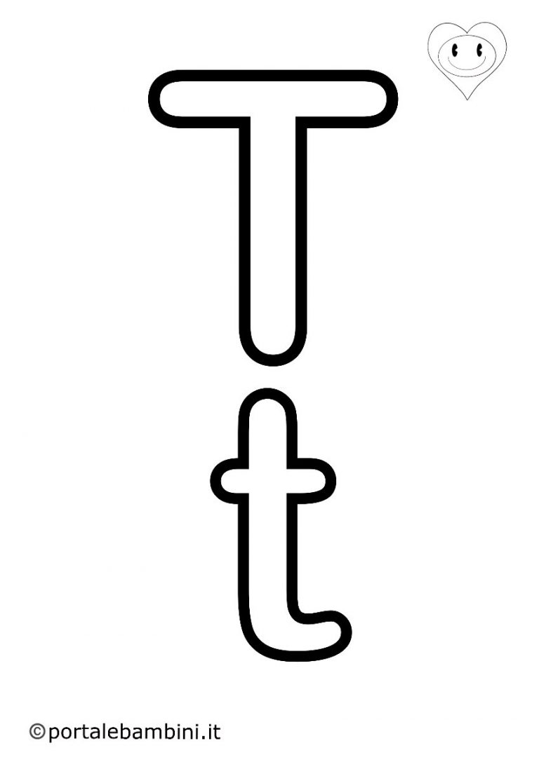 Lettere da colorare (stampa gratis) | portalebambini.it