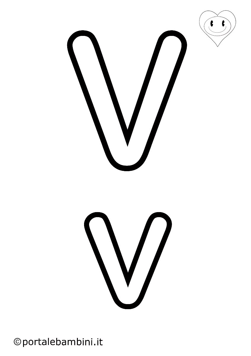 Lettere da Stampare e Colorare