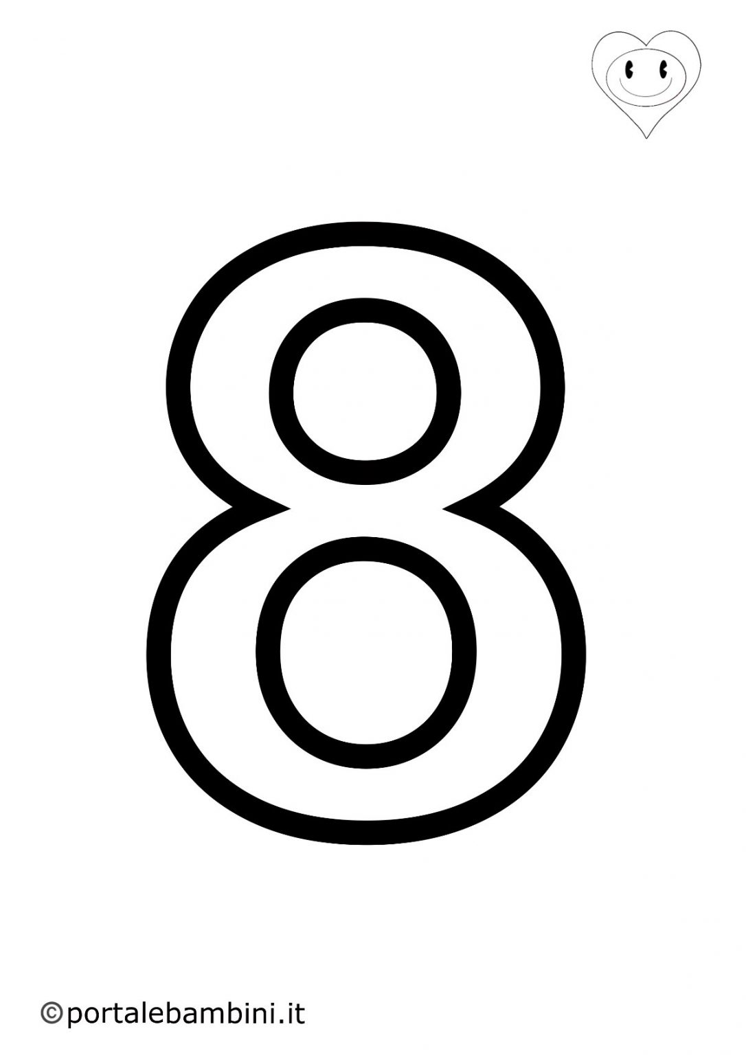 Numeri da colorare (stampa gratis) | portalebambini.it