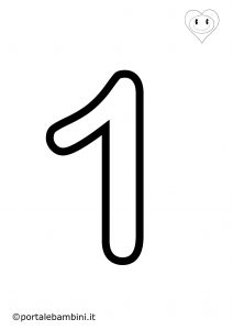 Numeri da colorare (stampa gratis) | portalebambini.it