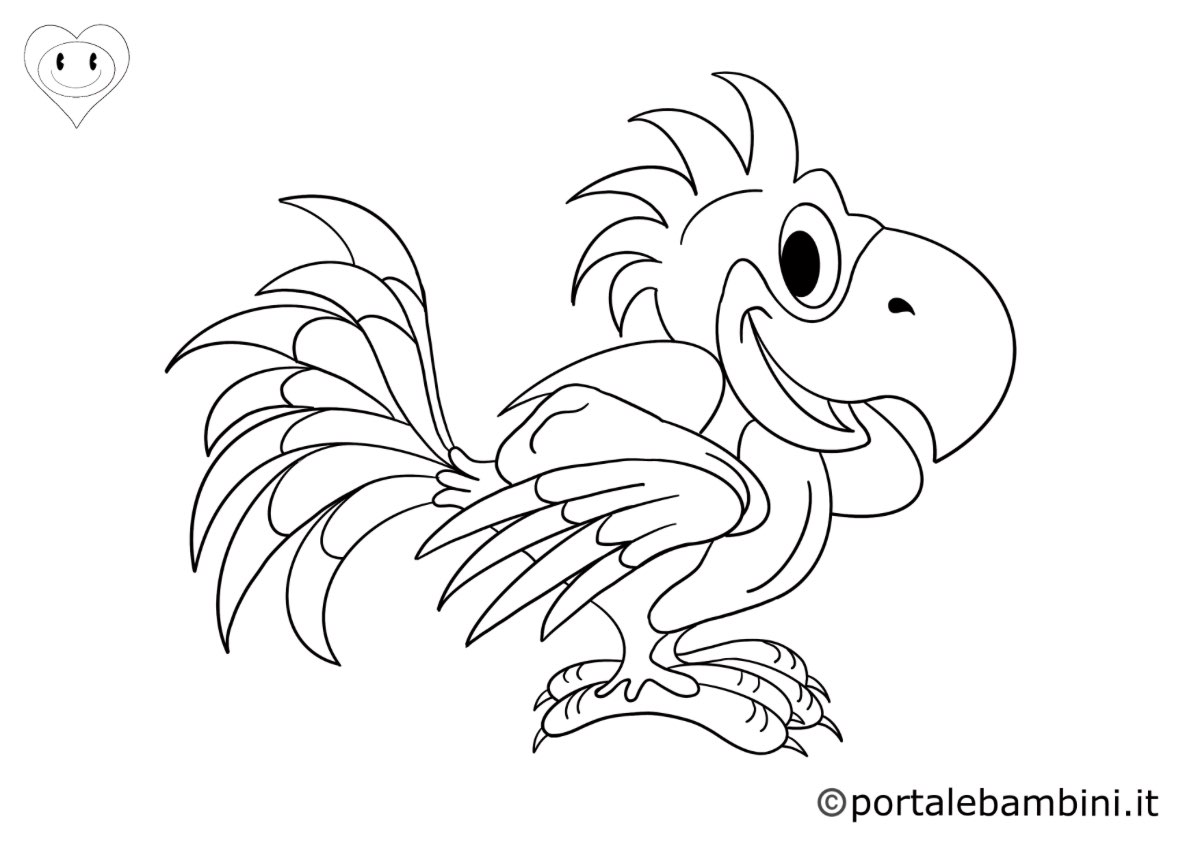 Pappagalli da Colorare (stampa gratis) | portalebambini.it
