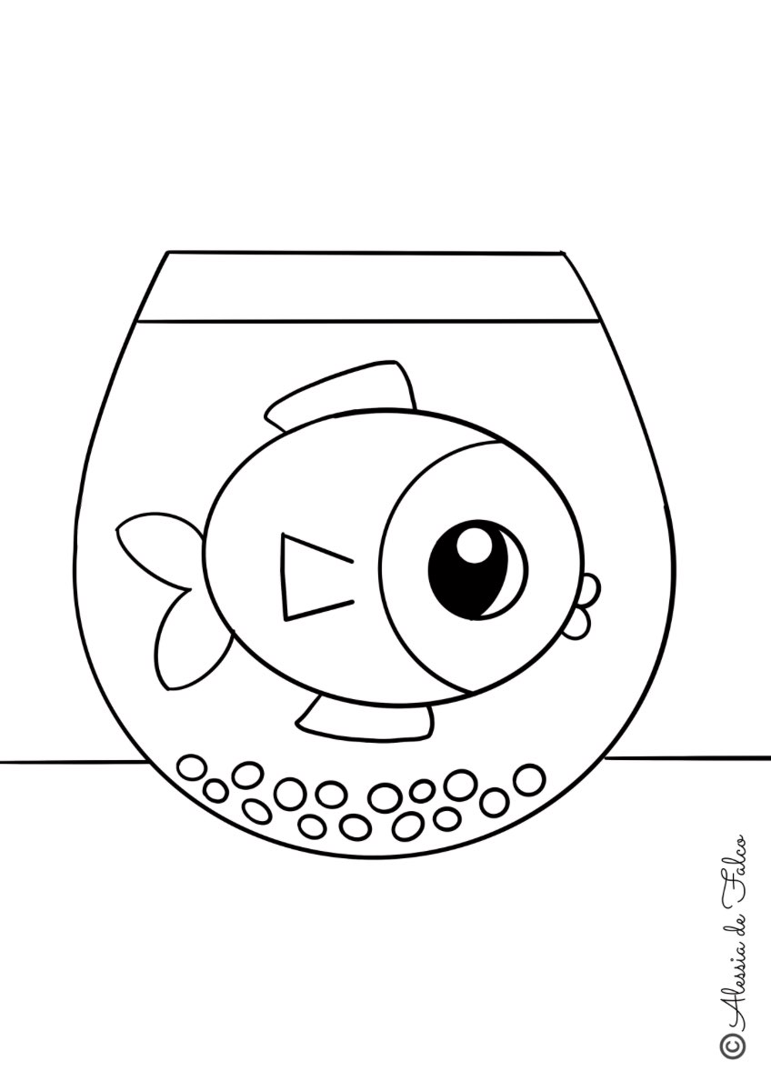 Disegni Pesci da Colorare (Stampa Gratis)