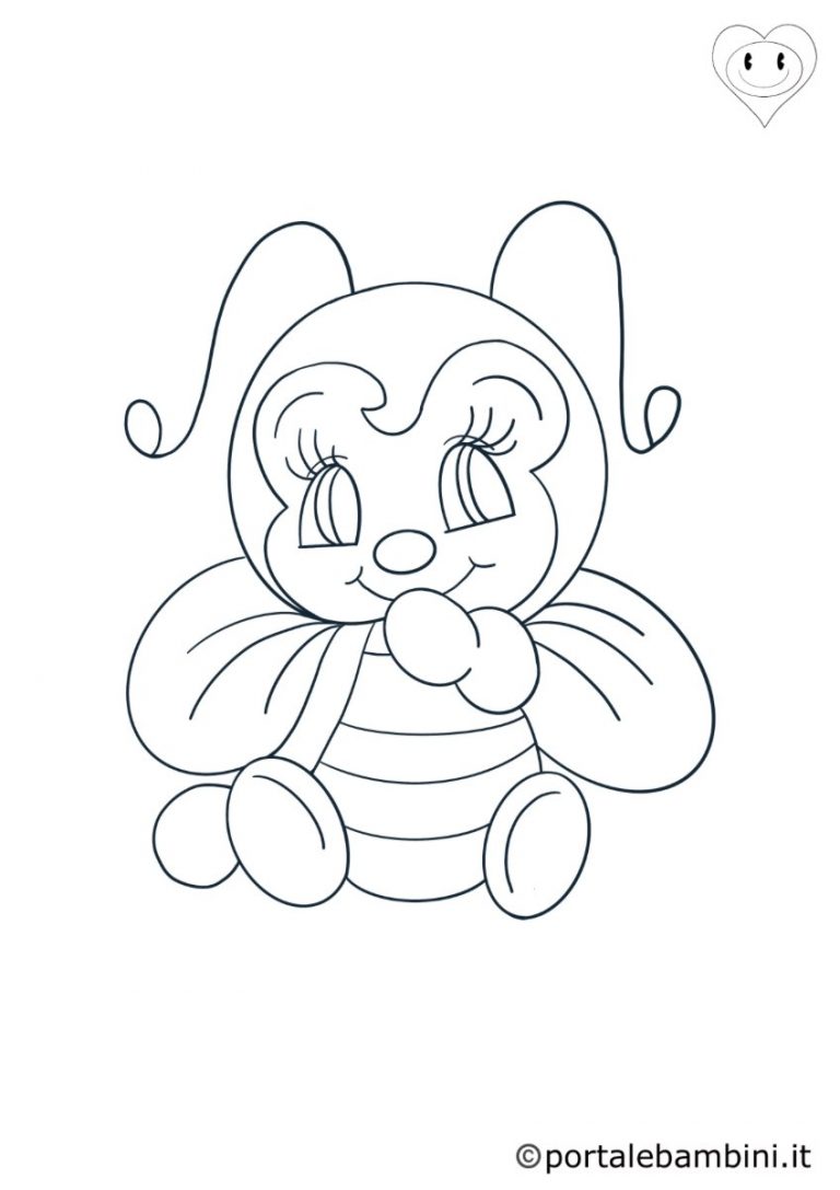 Api da Colorare: Tanti Disegni (stampa gratis) | portalebambini.it