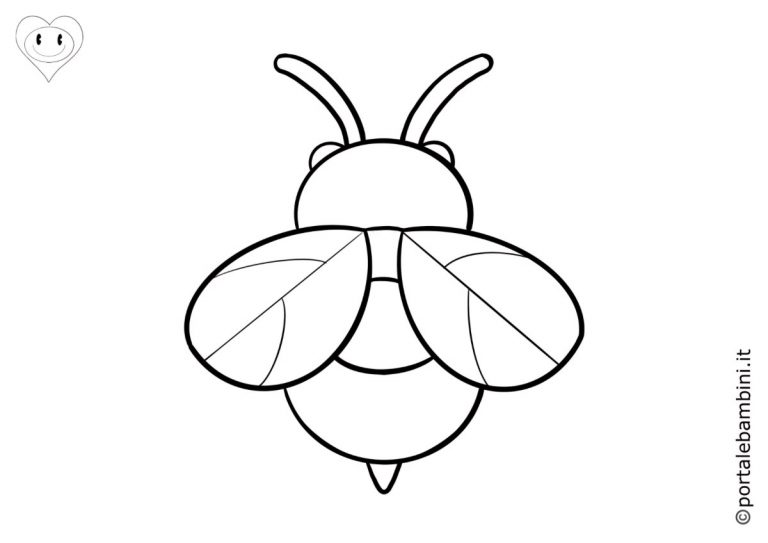 Api da Colorare: Tanti Disegni (stampa gratis) | portalebambini.it