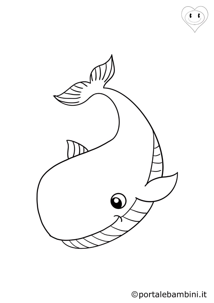 Balene da Colorare (stampa gratis) | portalebambini.it
