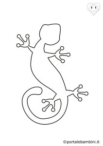 Geco da Colorare (stampa gratis) | portalebambini.it