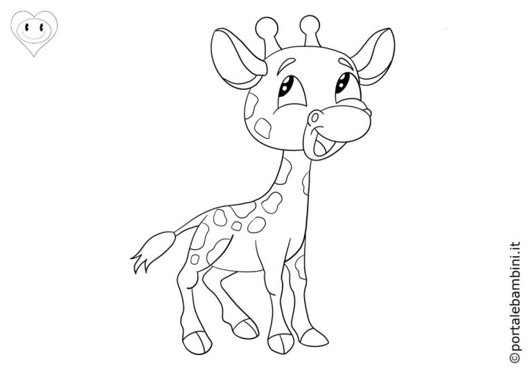 Giraffe da Colorare (stampa gratis) | portalebambini.it