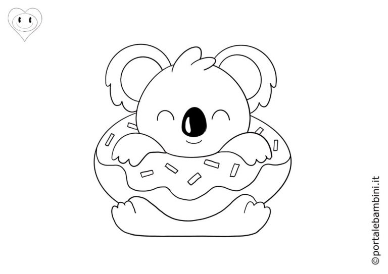 Koala da Colorare (stampa gratis) | portalebambini.it