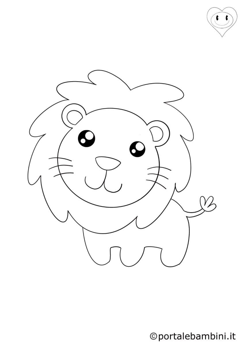 Disegni Leoni da Colorare - Stampa Gratis