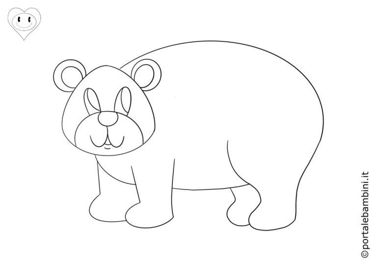 Orsi da Colorare (stampa gratis) | portalebambini.it