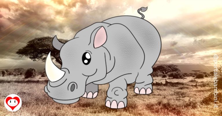 Rinoceronti da Colorare (stampa gratis) | portalebambini.it