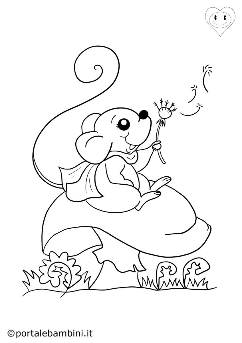 Topolini da Colorare (stampa gratis) | portalebambini.it