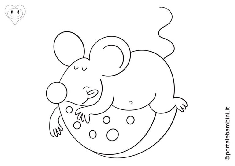 Topolini da Colorare (stampa gratis) | portalebambini.it