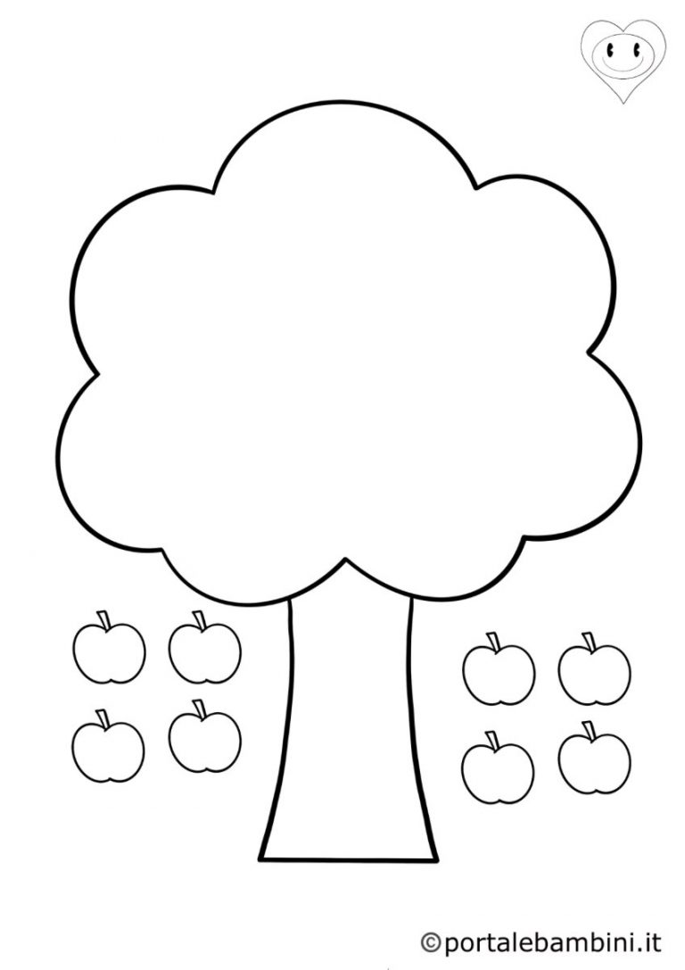 Alberi da Colorare (stampa gratis) | portalebambini.it
