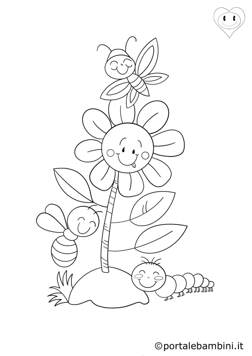 Fiori da Colorare (stampa gratis) | portalebambini.it