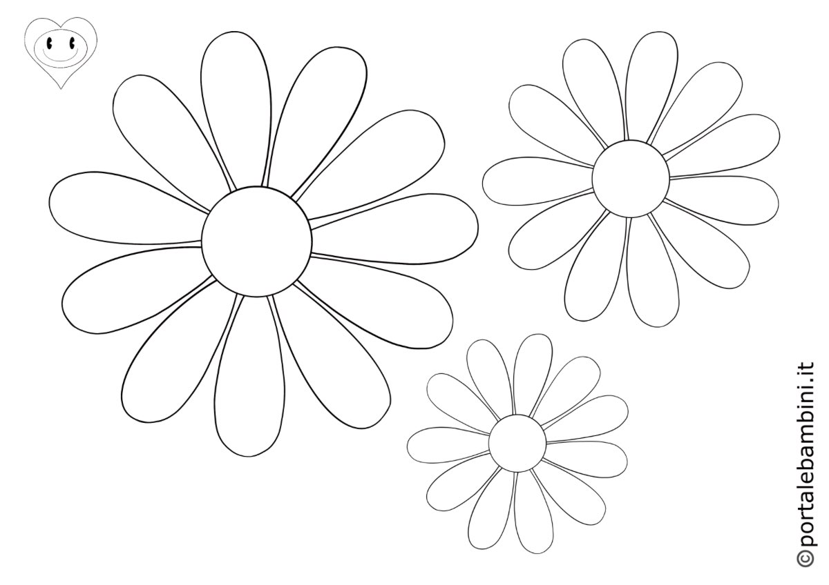 Fiori da Ritagliare (sagome, stampa gratis) | portalebambini.it
