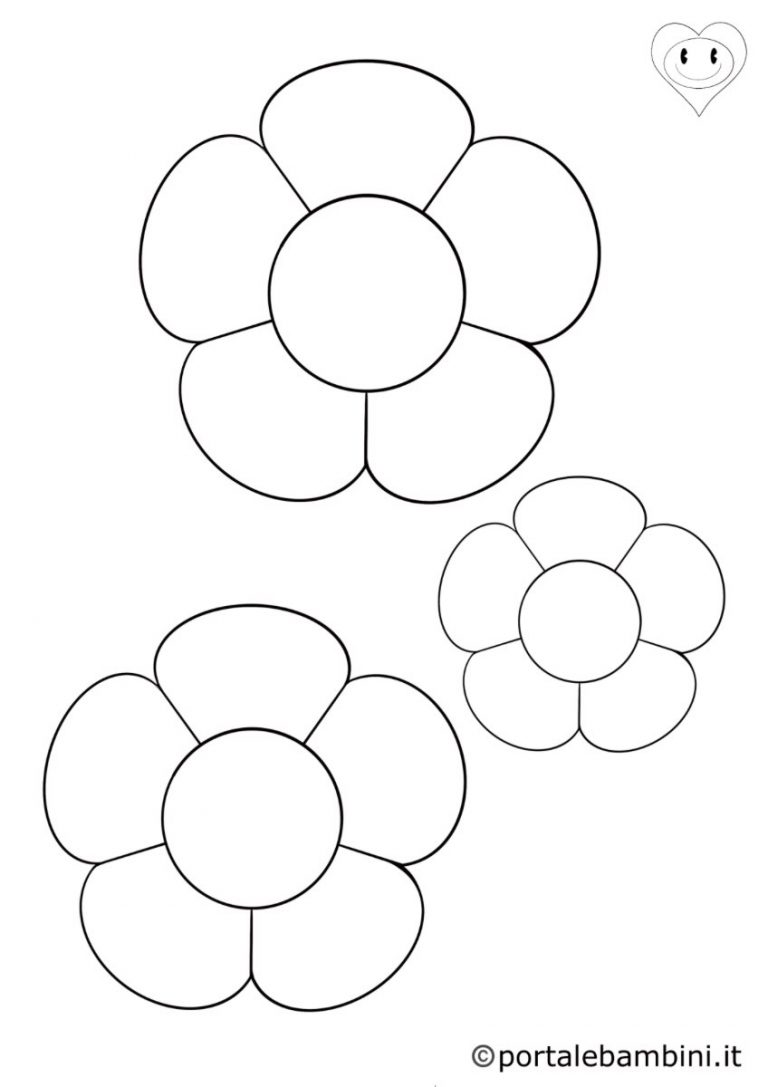 Fiori da Ritagliare (sagome, stampa gratis) | portalebambini.it