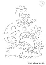 Funghi da Colorare | portalebambini.it