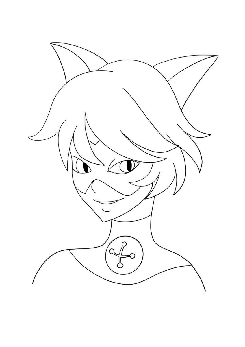 Ladybug da Colorare e Chat Noir da Colorare | portalebambini.it