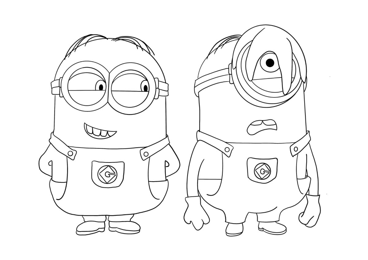 Minions da Colorare (stampa gratis) | portalebambini.it