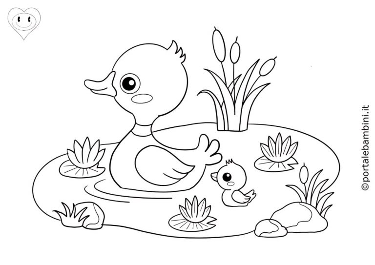 Papere da Colorare (stampa gratis) | portalebambini.it