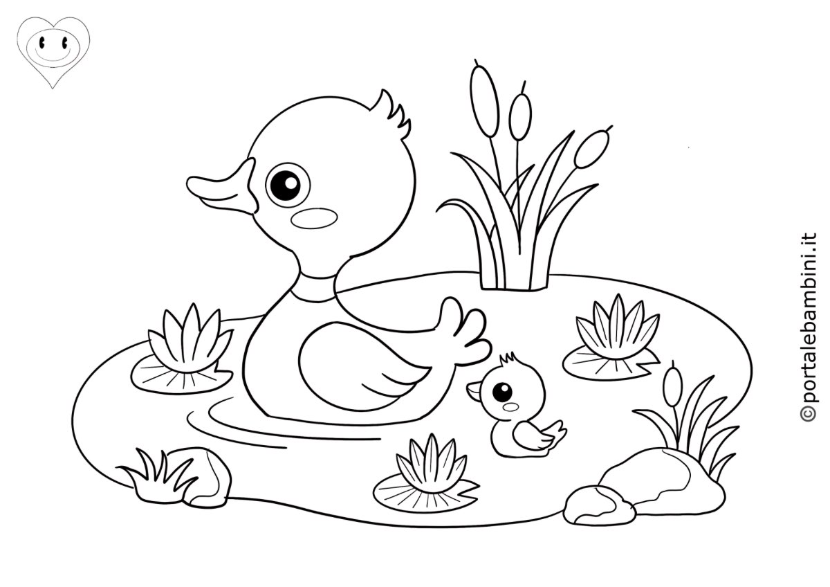 Papere da Colorare (stampa gratis) | portalebambini.it