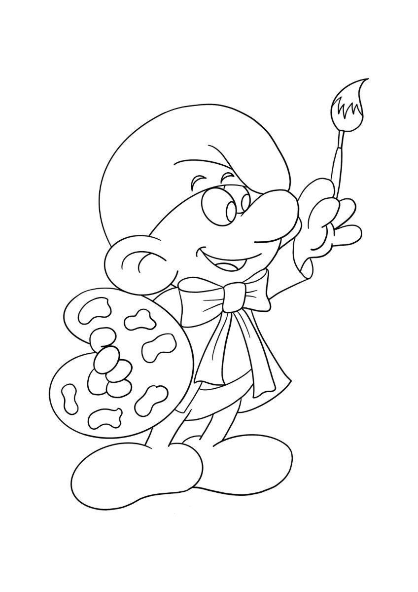 Puffi da Colorare (stampa gratis) | portalebambini.it