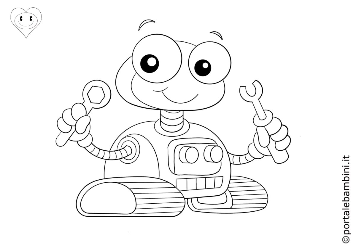 Disegni Robot da Colorare - Stampa gratis