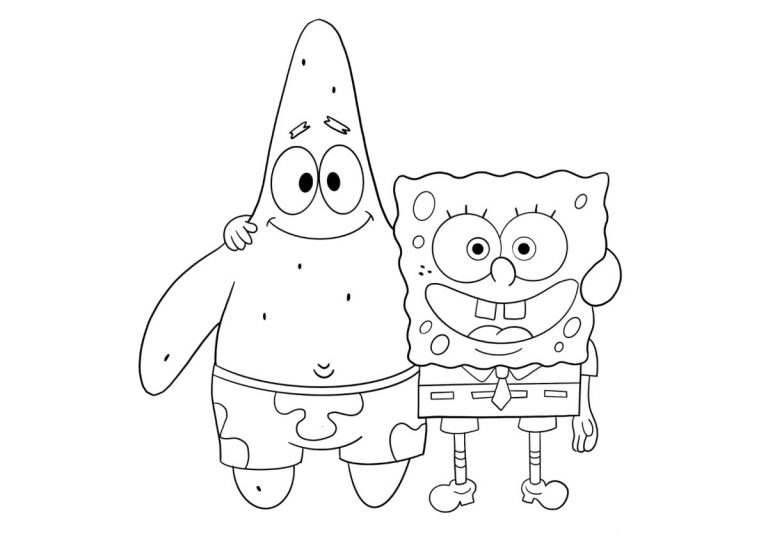 Spongebob da Colorare (stampa gratis) | portalebambini.it