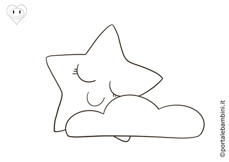 Stelle da Colorare (stampa gratis) | portalebambini.it