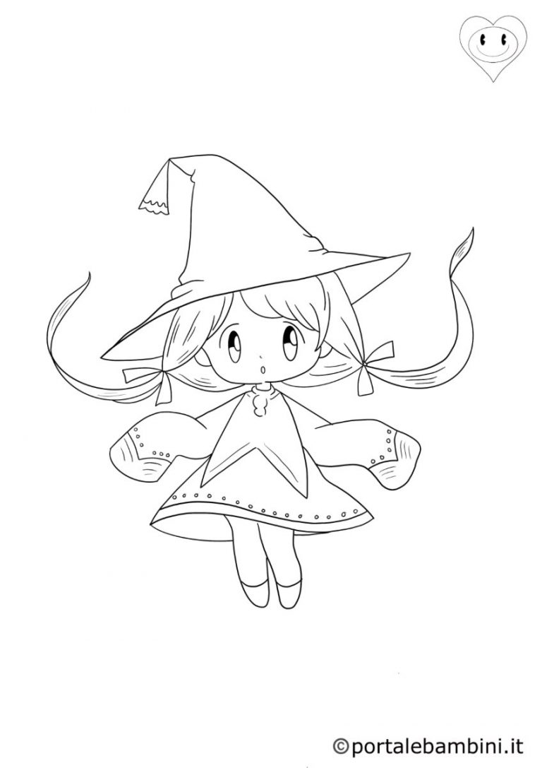 Disegni Streghe da Colorare (Stampa Gratis)