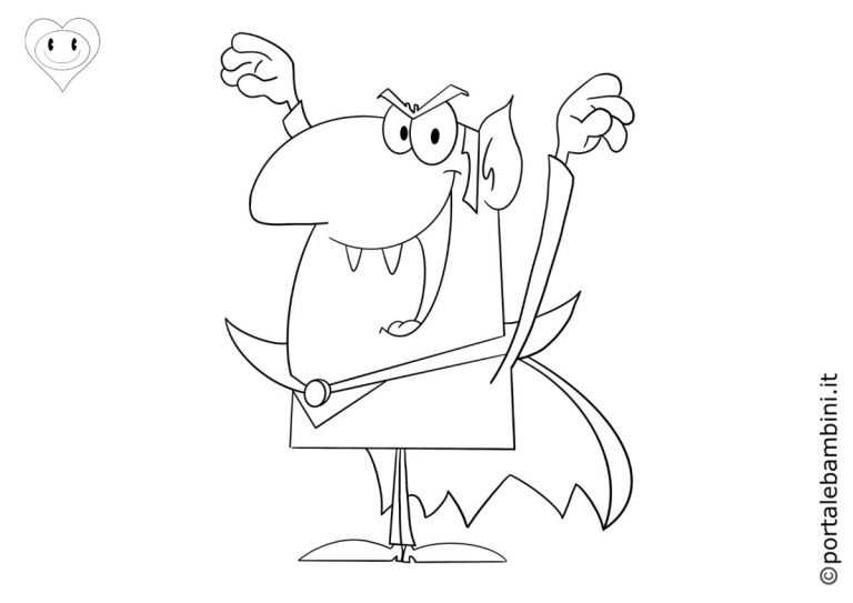 Disegni Vampiri da Colorare (Stampa Gratis)