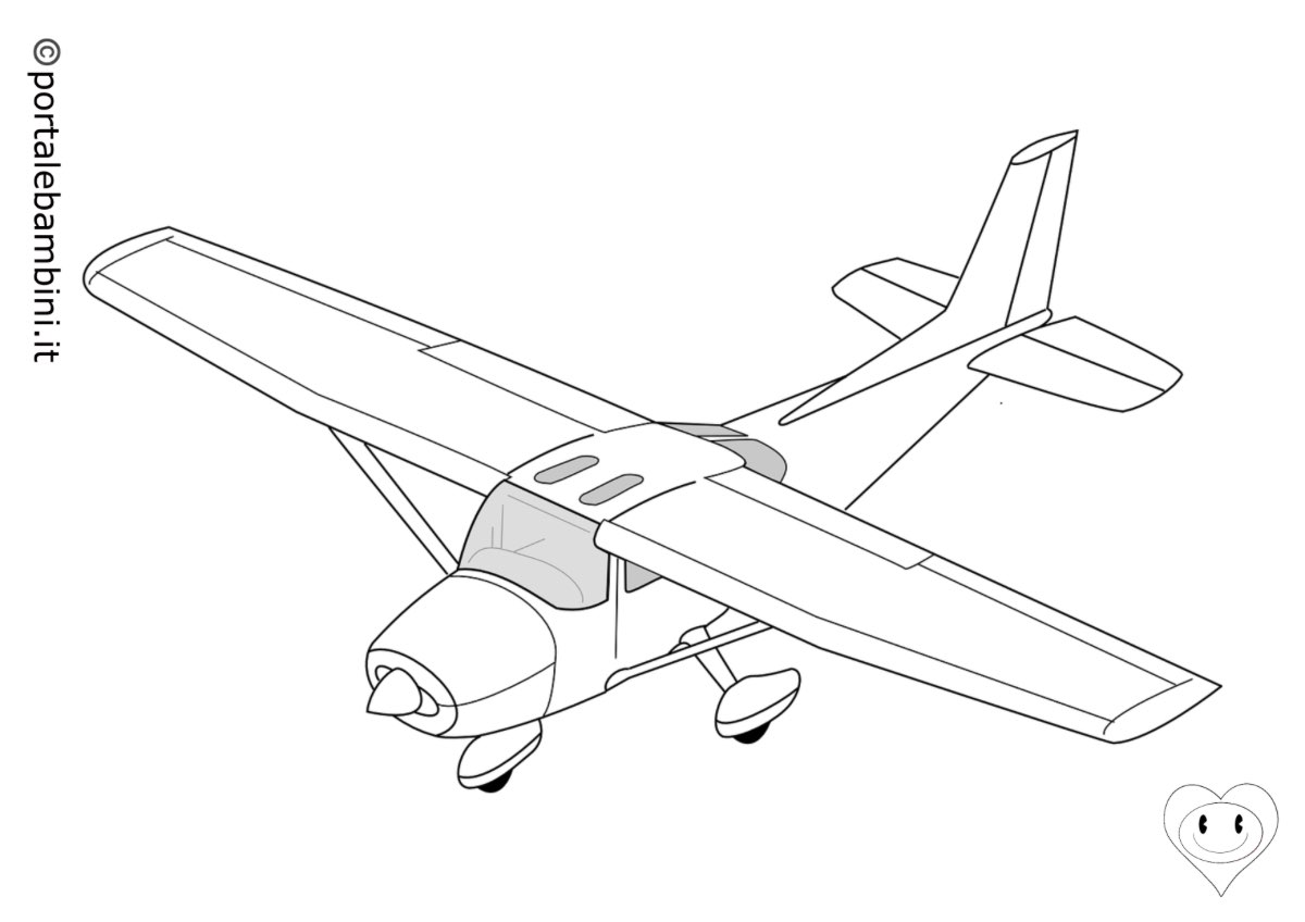 Aerei da Colorare (stampa gratis) | portalebambini.it