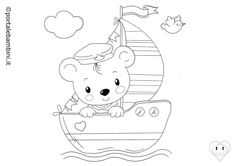 Navi da Colorare (stampa gratis) | portalebambini.it
