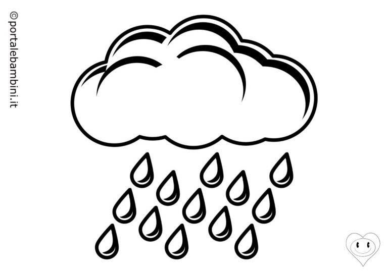 Disegni Nuvola da Colorare - Stampa Gratis