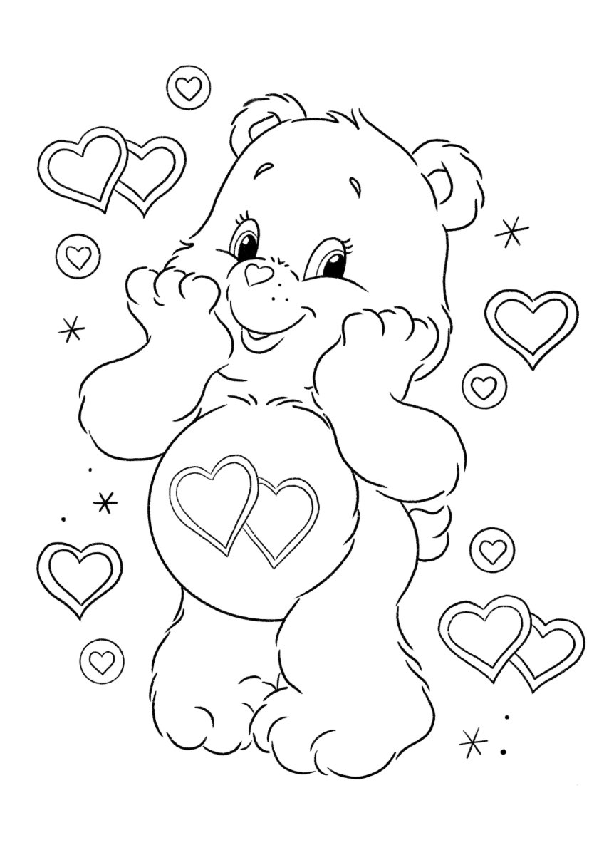 Orsetti del Cuore da Colorare (stampa gratis) | portalebambini.it